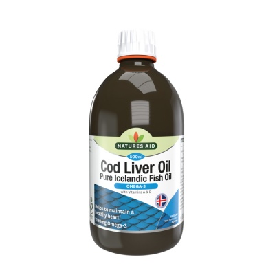 Natures Aid Cod Liver Oil 550mg 120 caps (90+30 Free)